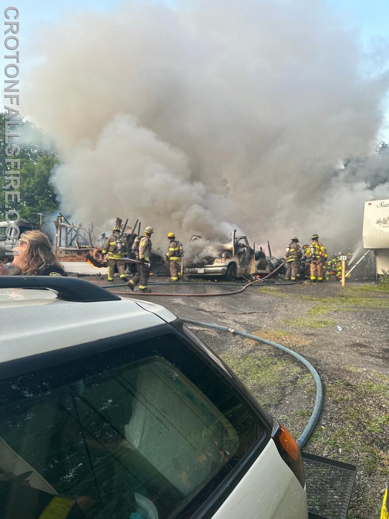 Multiple Trailer Homes Burn in Southeast - Croton Falls Fire Department